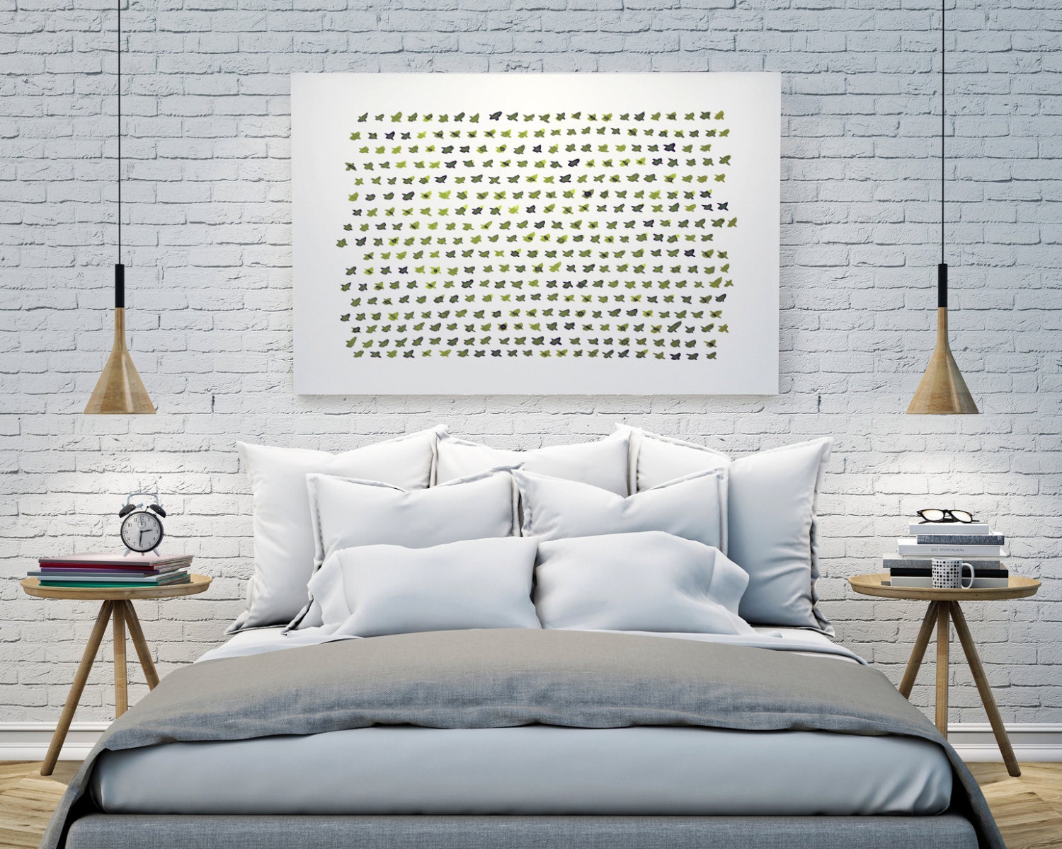 Large Abstract Art Print Green Painting Abstract Art | Etsy