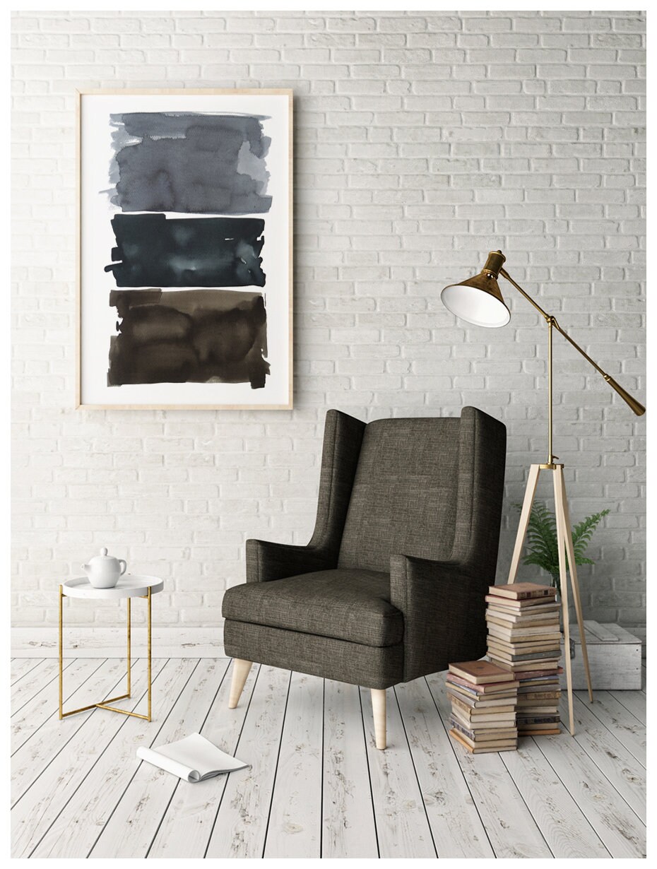 Large Abstract Art, Gray Wall Art, Abstract Art, Painting Set 3 ...