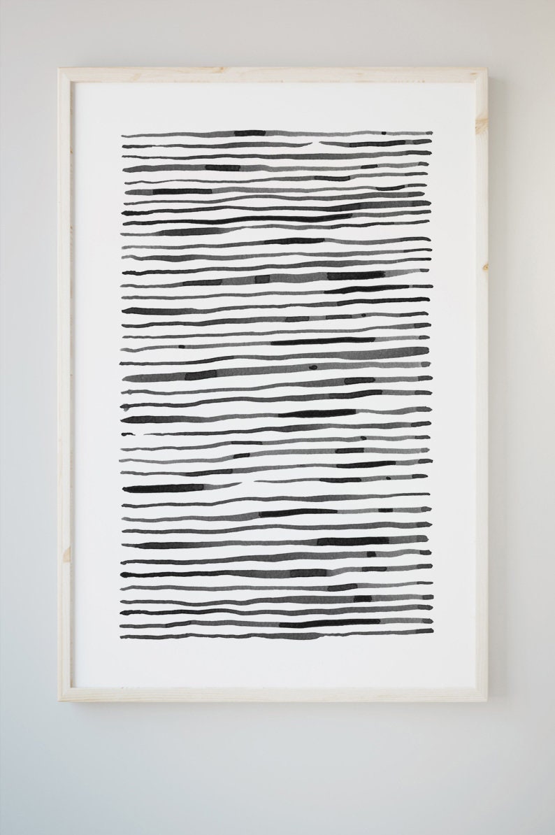 Abstract Art Set Abstract Art Print Stripe Painting Large - Etsy