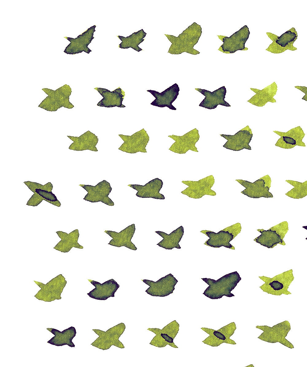 Large Abstract Art Print Green Painting Abstract Art | Etsy