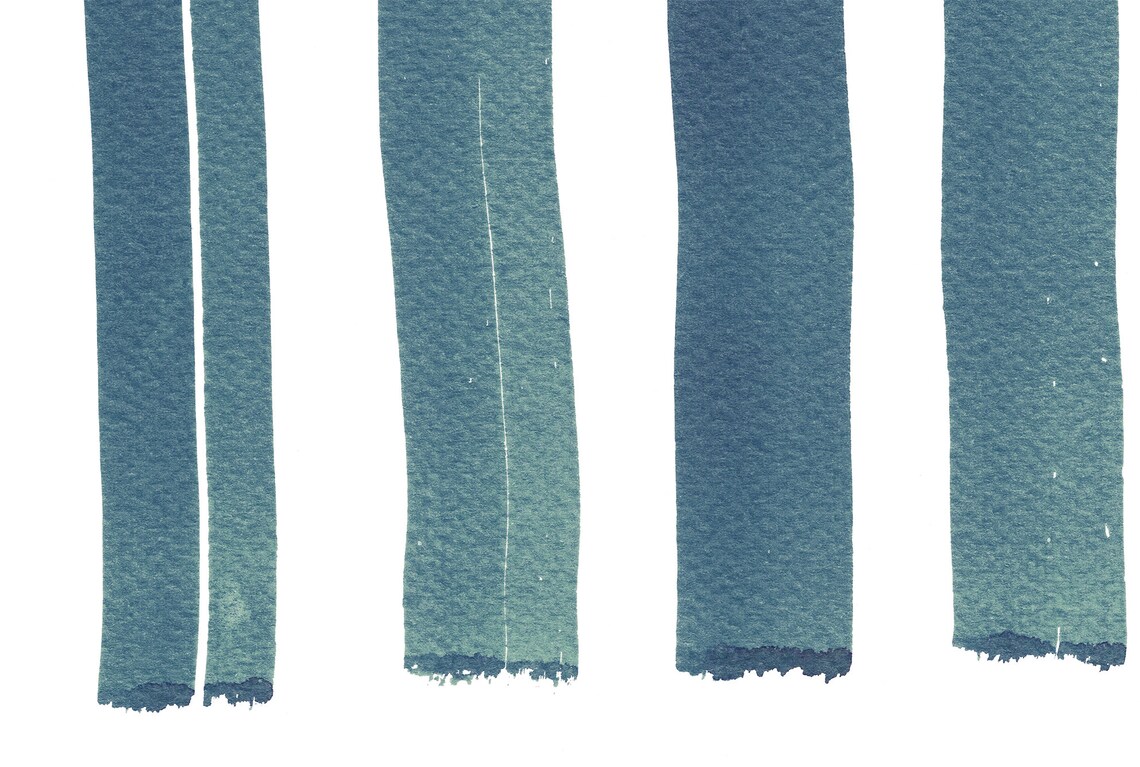 Minimalist Art Blue Abstract Painting Large Wall Art - Etsy