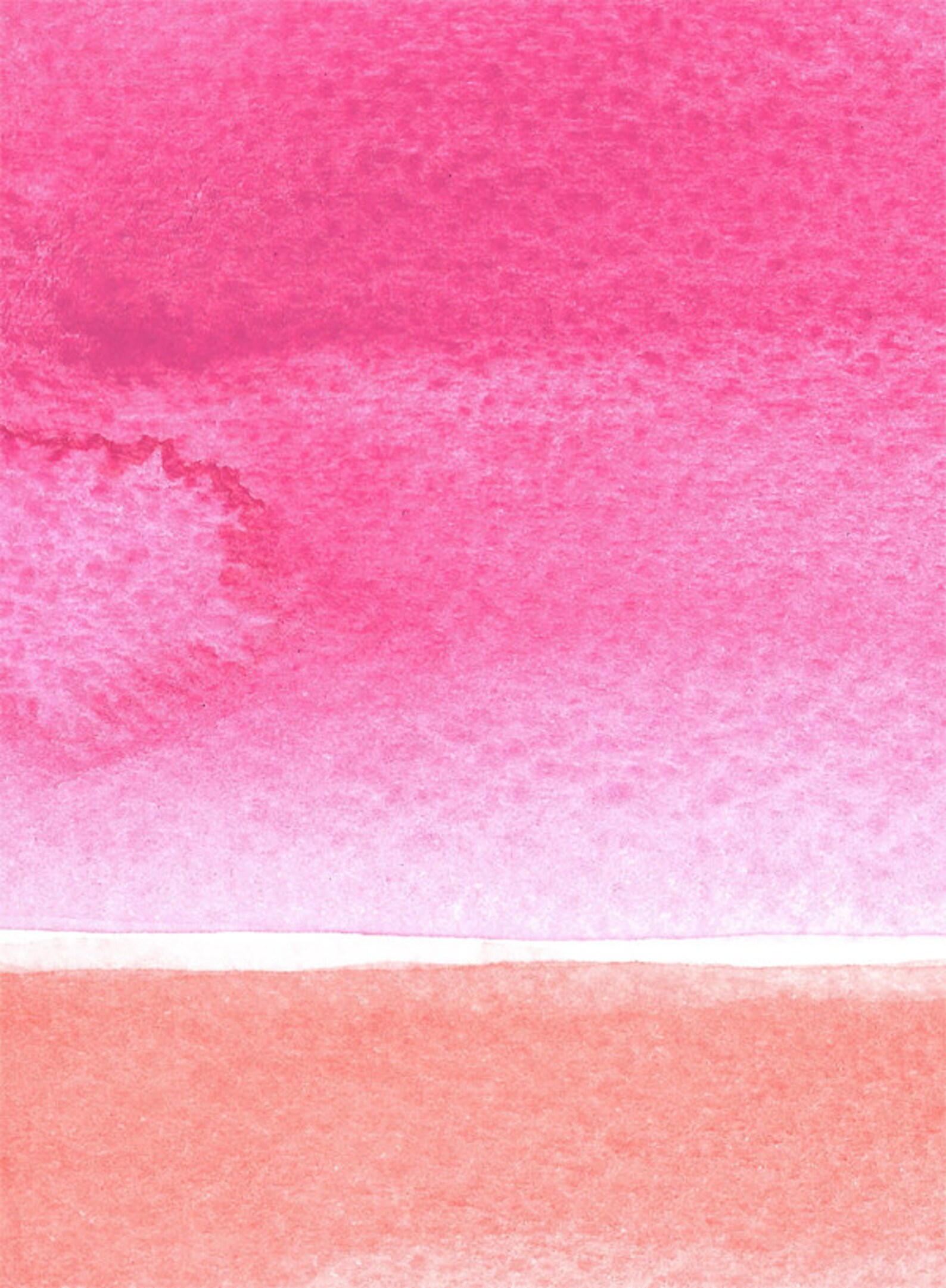 Pink Abstract Landscape Art Print, Large Wall Decor (24x36) - Etsy
