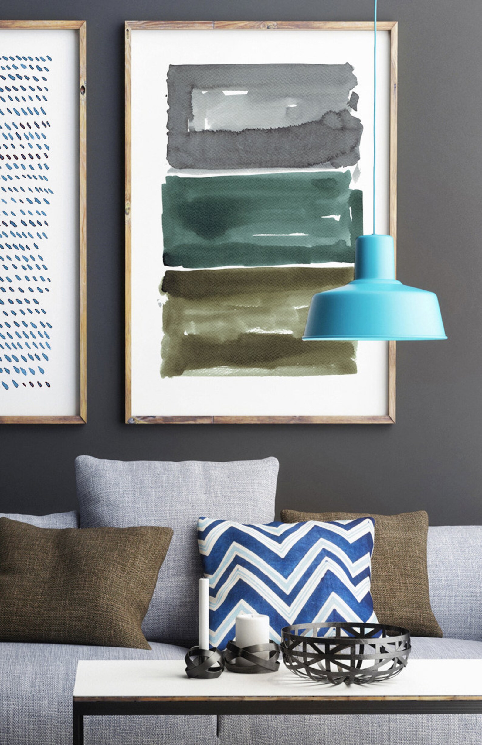 Modern Wall Art, Living Room Wall Art, Abstract Painting, Large ...