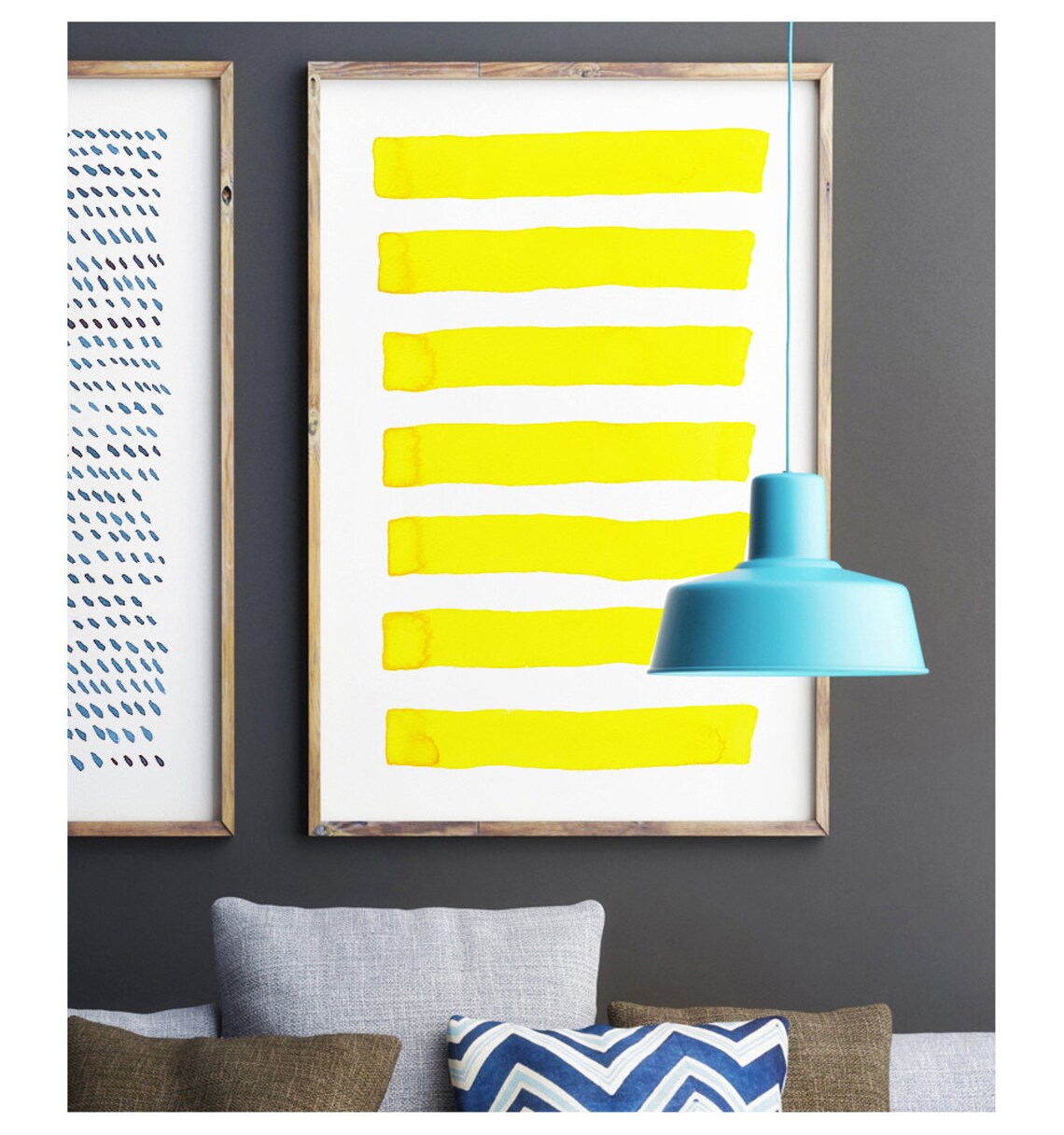 Yellow Abstract Art Large Abstract Art Yellow Painting | Etsy