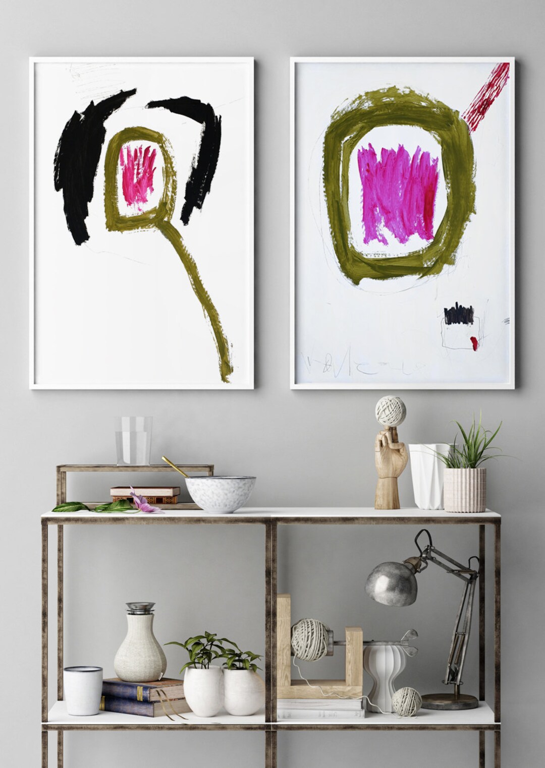 Abstract Art, Art, Set of 2 Wall Art, Large Wall Art, Abstract, Large ...