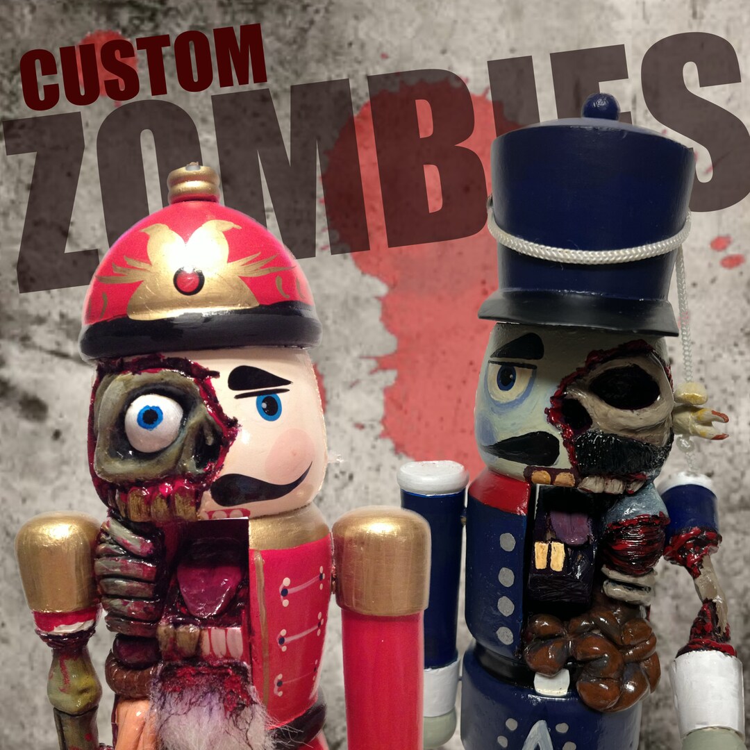 Zombie Nutcracker CUSTOM Sculpted - Etsy