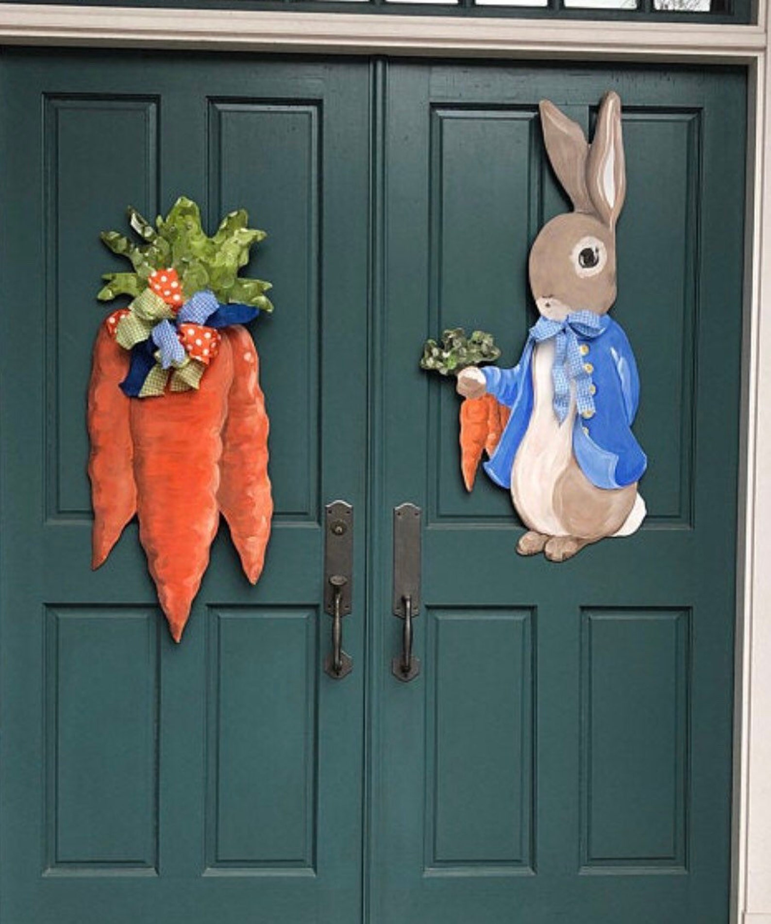 Large Rabbit Door Hanger Bunny Easter Spring Baby - Etsy