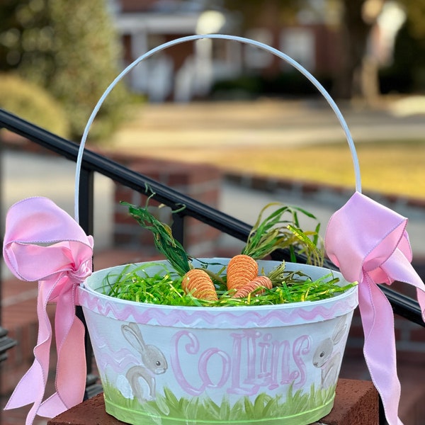 Painted Easter Baskets - Etsy