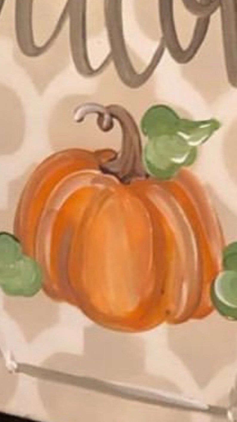 Pumpkin Door Hanger Fall Decor Happy Fall Welcome Fall Decor Pumpkin ...