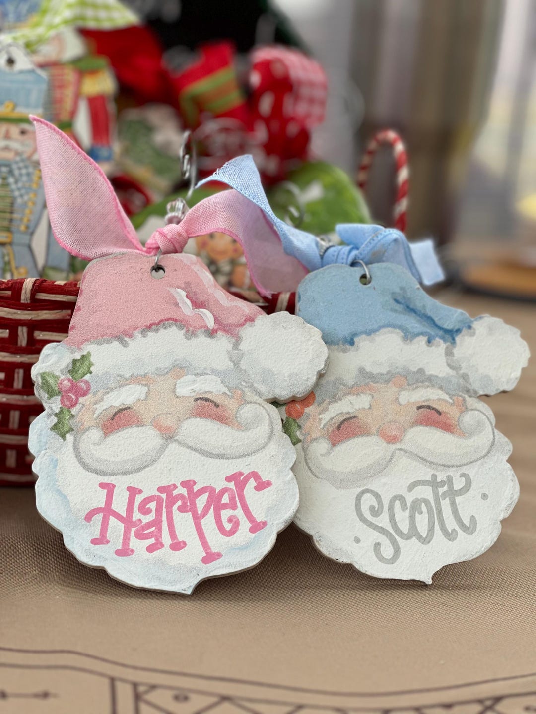 Personalized Santa Ornament - Etsy