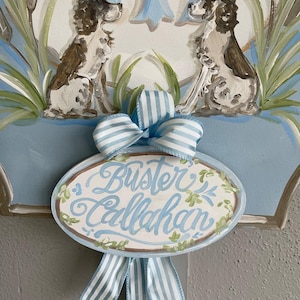 Dog Crest Baby Door Hanger Springer Mallard Dawn Doe Deer Southern ...