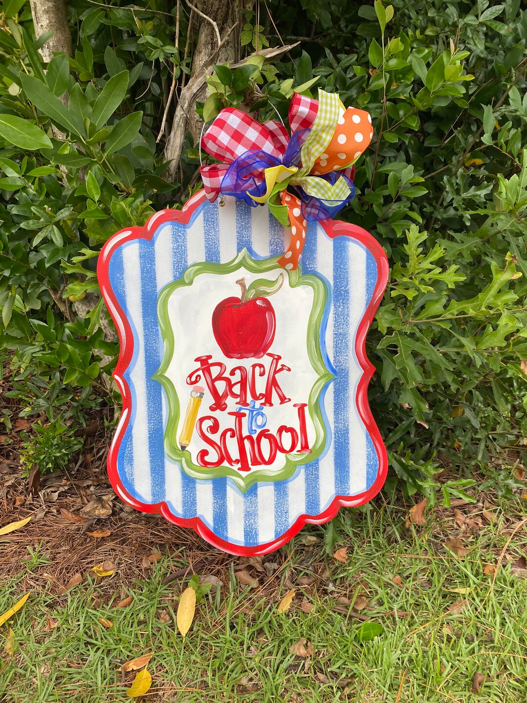 Back to School Door Hanger: Teacher Classroom Decor - Etsy