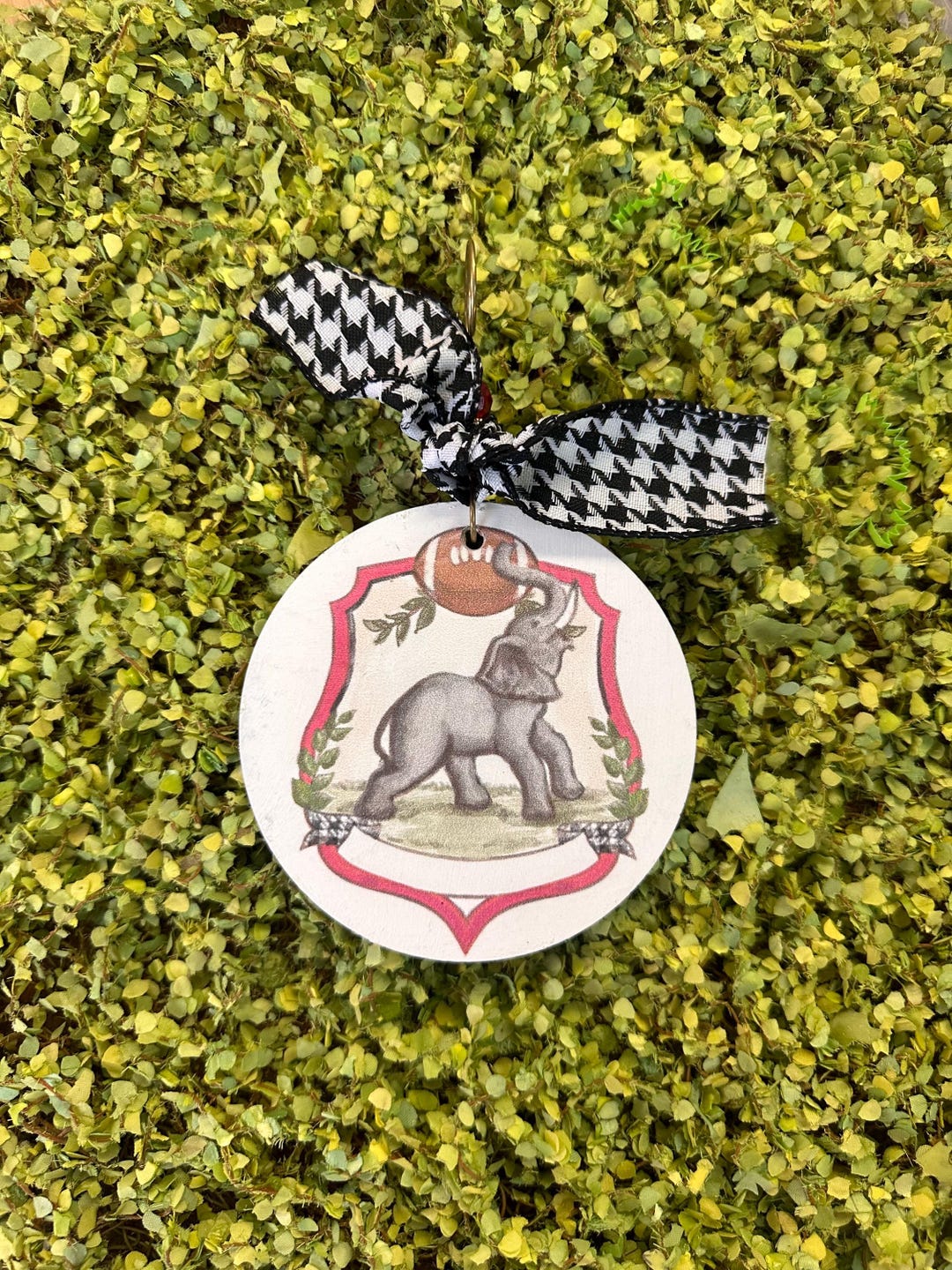 Elephant Crest Ornament - Etsy