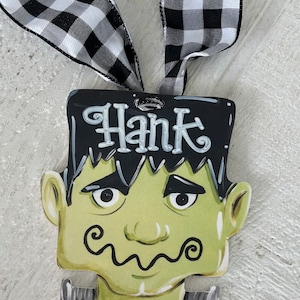 Frankenstein Candy Bucket/bag Tag Tie Halloween Personalized Trick or ...