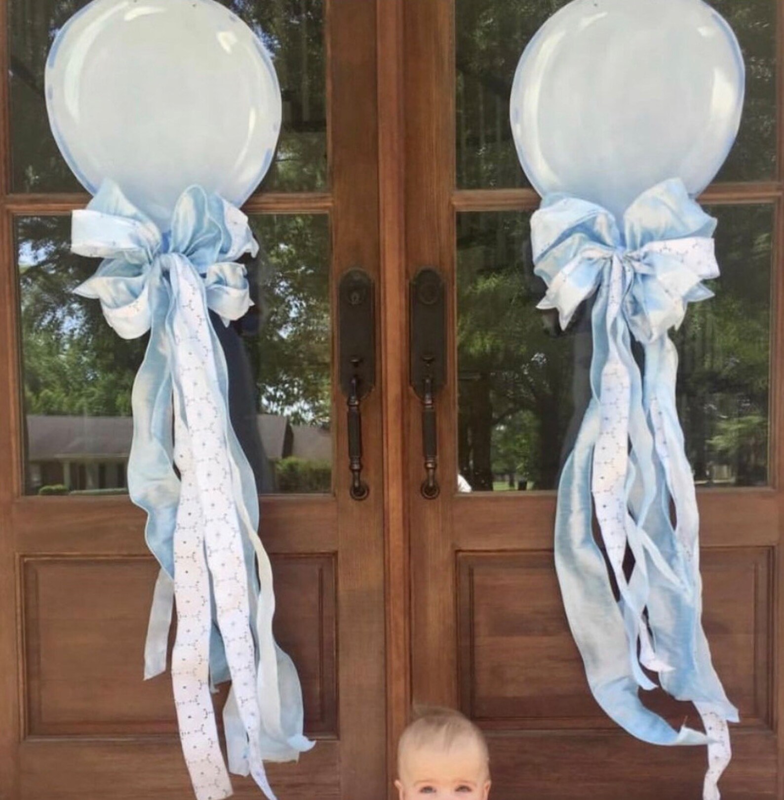 2 Pieces, Balloon Door Hangers, 2 Separate Balloons. You Choose Colors ...