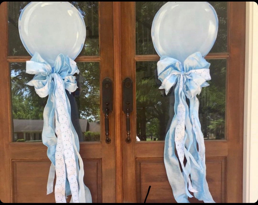 2 Pieces, Balloon Door Hangers, 2 Separate Balloons. You Choose Colors ...