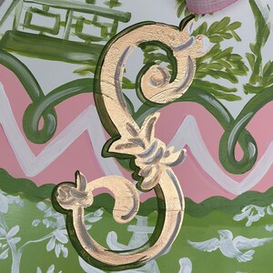 Pink and Green Lilly Preppy Easter Egg Chinoiserie Egg, With ...