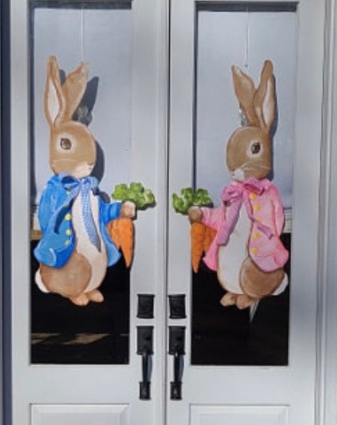 Large Rabbit Door Hanger Bunny Easter Spring Baby - Etsy
