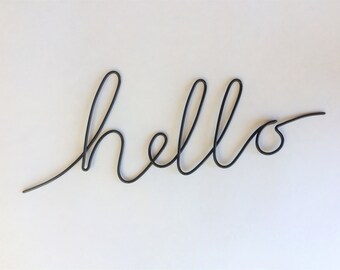 Wire writing | Etsy