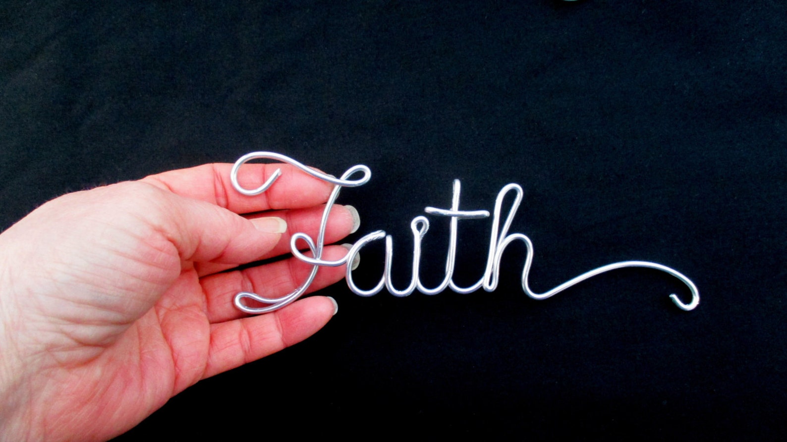 Wire Word Faith, Wire Words, Wire Script Words, Decorative Words ...