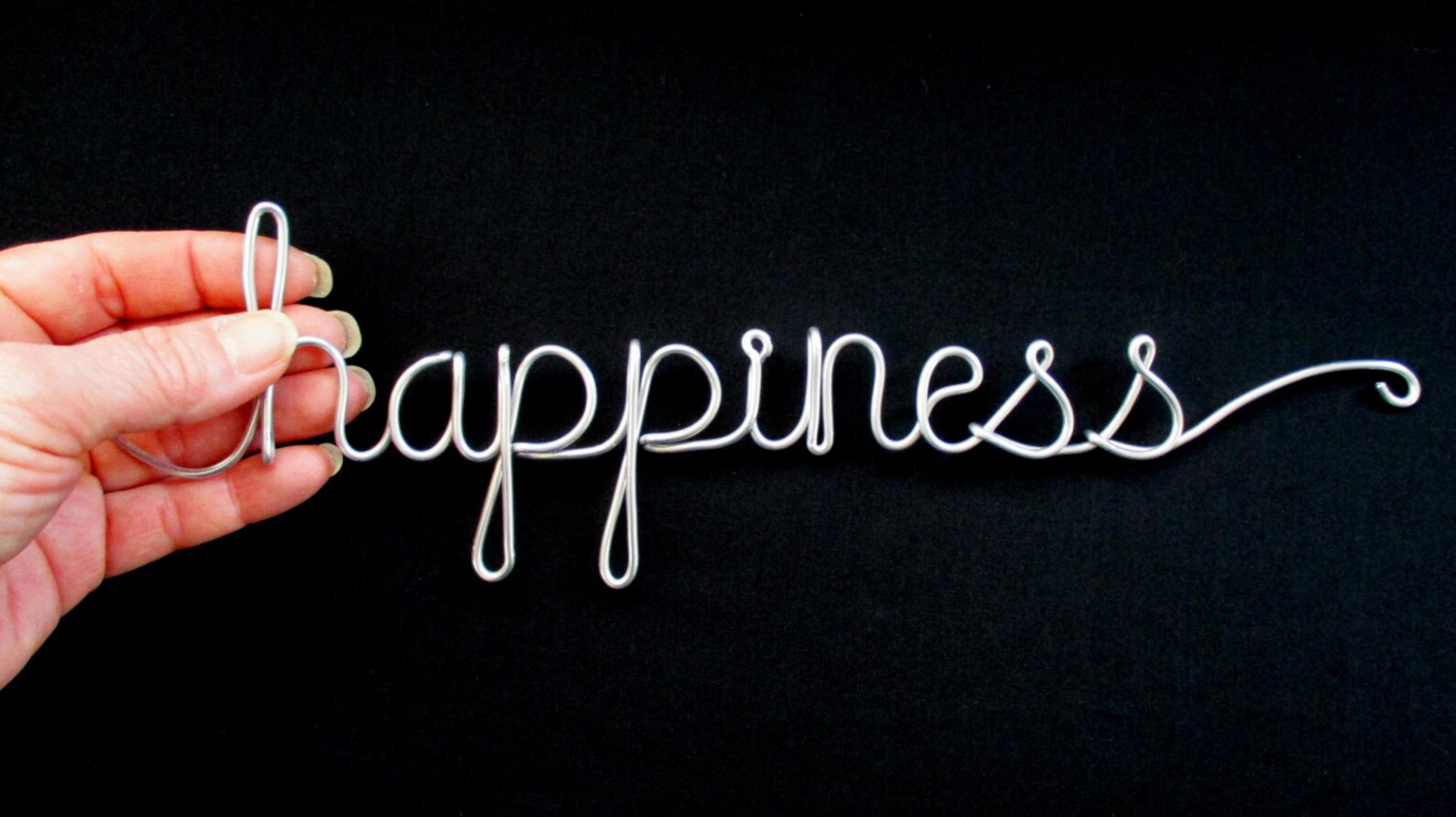 Wire Word Happiness, Wire Words, Wire Script Words, Wire Cursive Words ...