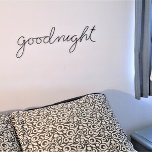 Wire Word Art, Goodnight Sign, Wire Writing, Wire Sign,metal Word Art ...