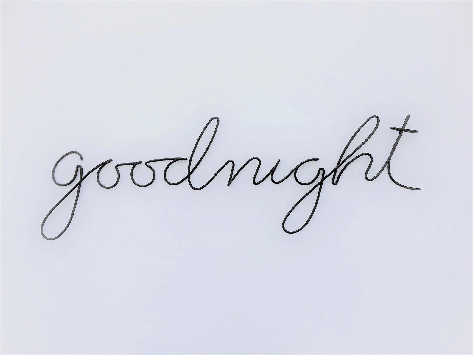 Wire Word Art Goodnight Sign Wire Writing Wire Signmetal | Etsy