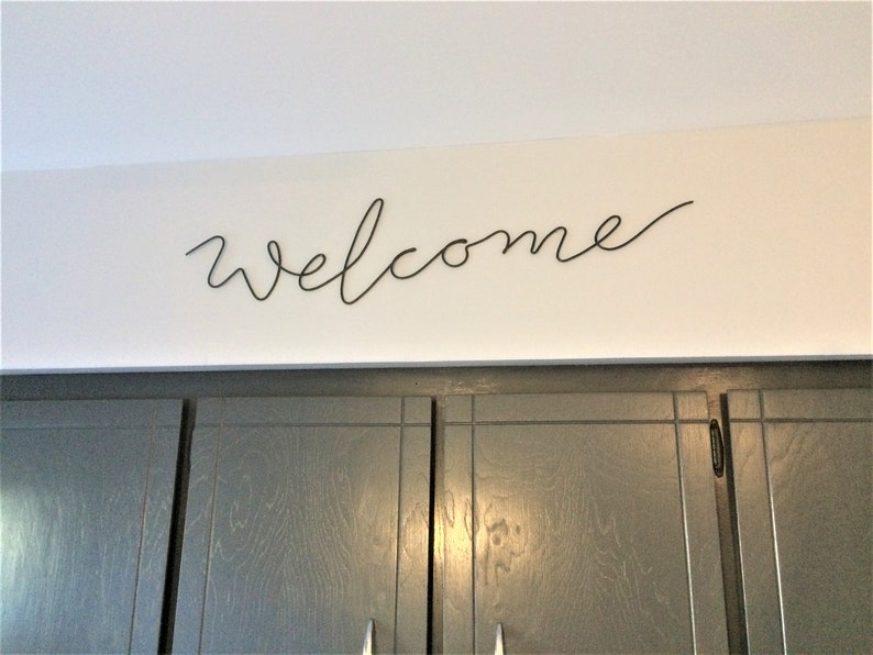 Welcome Sign/ Entry Way Sign/ New House Gift/ Wire Sign/ Wire - Etsy