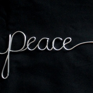 Wire Word Peace, Wire Words, Wire Writing, Wire Script Words, Wire ...
