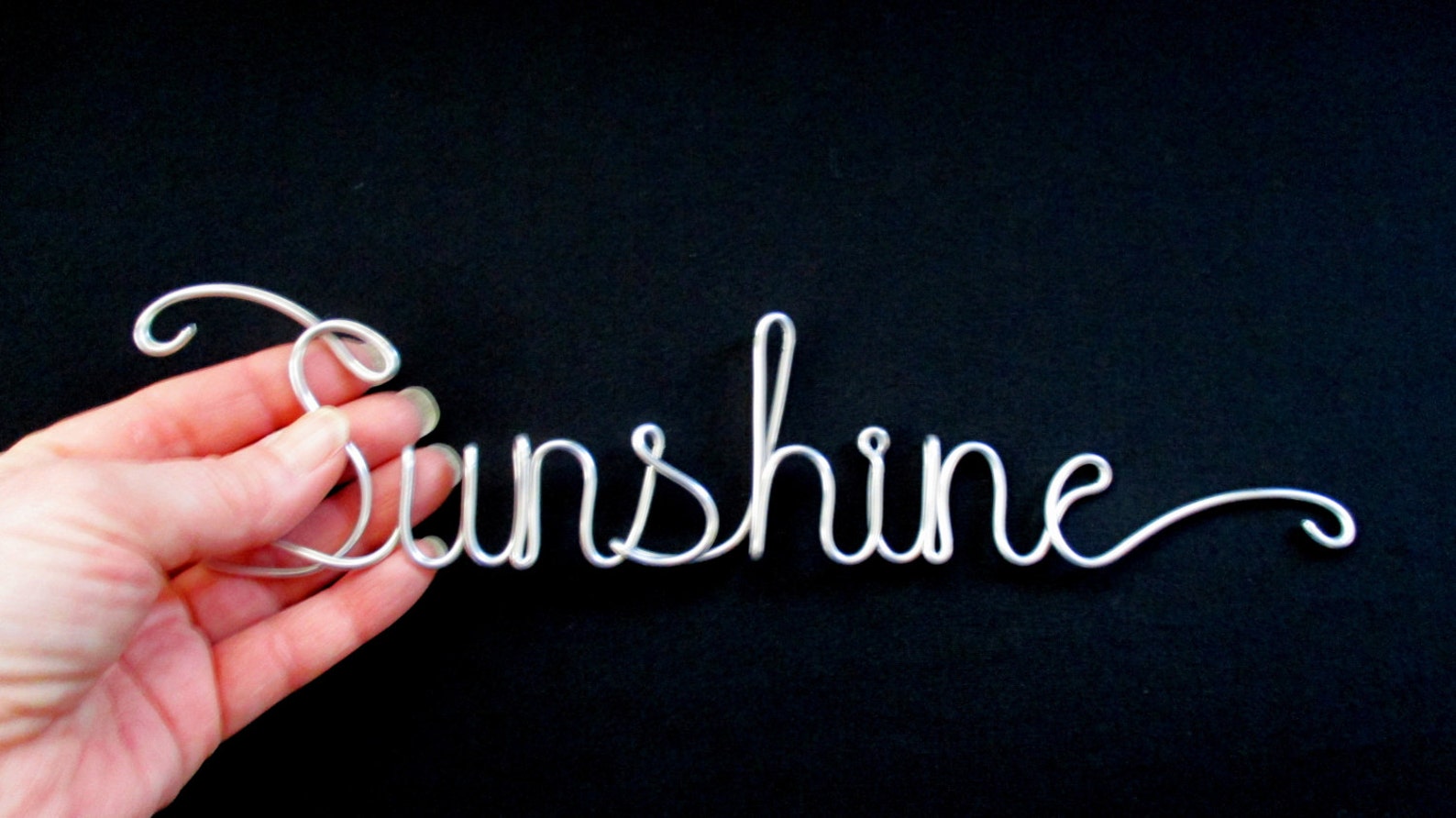 Wire Word Sunshine, Wire Words, Hanging Words, Wire Script Words, Wire ...