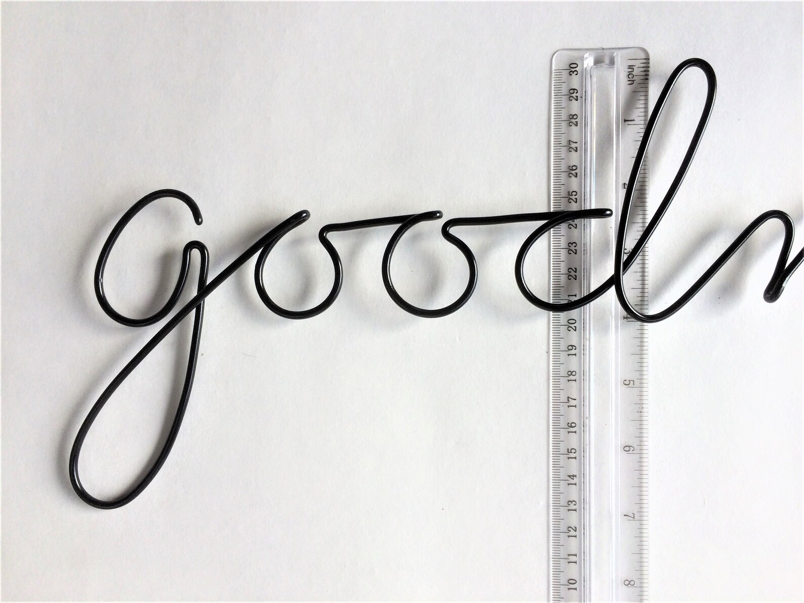 Wire Word Art Goodnight Sign Wire Writing Wire Signmetal | Etsy