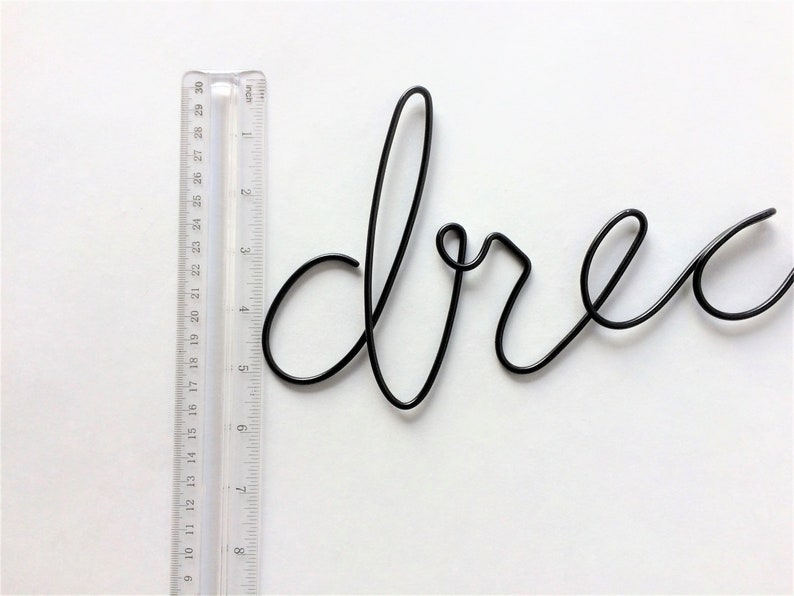 Dream Sign/ Wire Word Art/ Wire Sign/ Metal Word Art/ Wire Writing ...