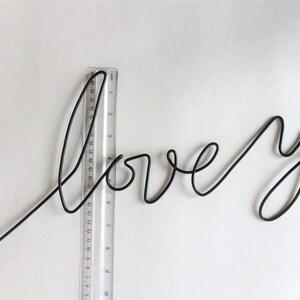Love You Sign/ Wire Sign/ Wire Word Art/ Valentines Day Gift ...