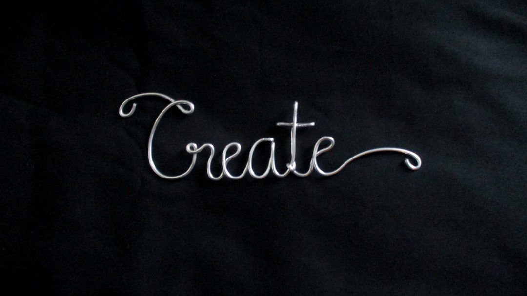 Wire Word Create, Wire Words, Decorative Words, Wire Script Words ...