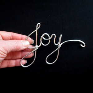 Wire Word Joy, Wire Words, Decorative Words, Wire Script Words, Wire ...