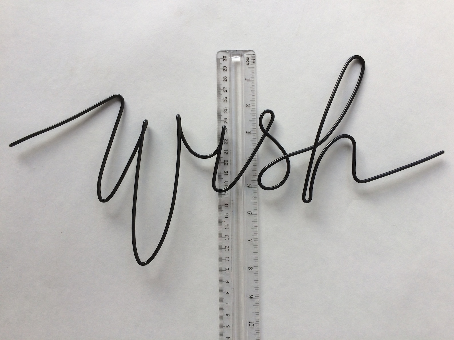 Wish/wire sign/ metal word art/ wire writing/ wire word art/ | Etsy