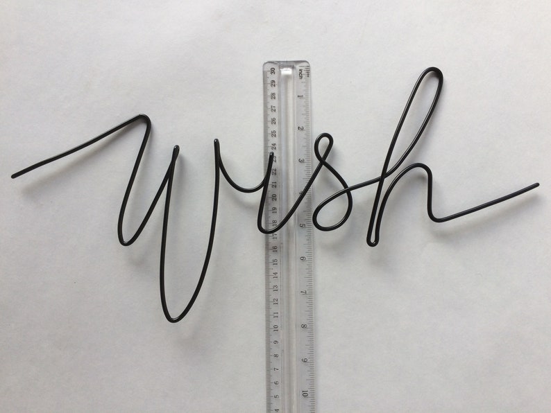 Wish/wire Sign/ Metal Word Art/ Wire Writing/ Wire Word Art/ | Etsy
