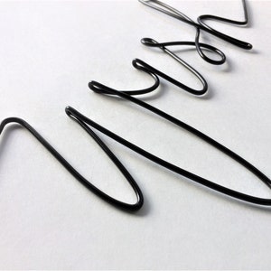 Wish/wire Sign/ Metal Word Art/ Wire Writing/ Wire Word Art/ Wire Wall ...