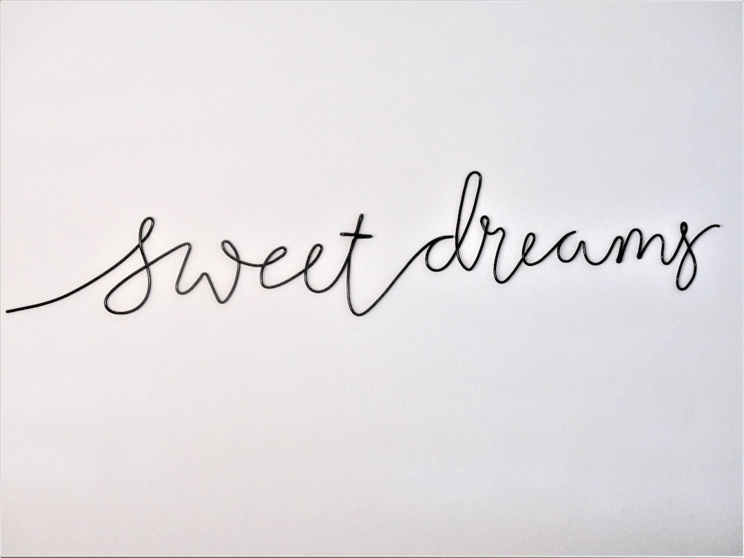 Sweet Dreams Sign/ Wire Word Art/ Nursery Wall Art/ Baby Shower Gift ...