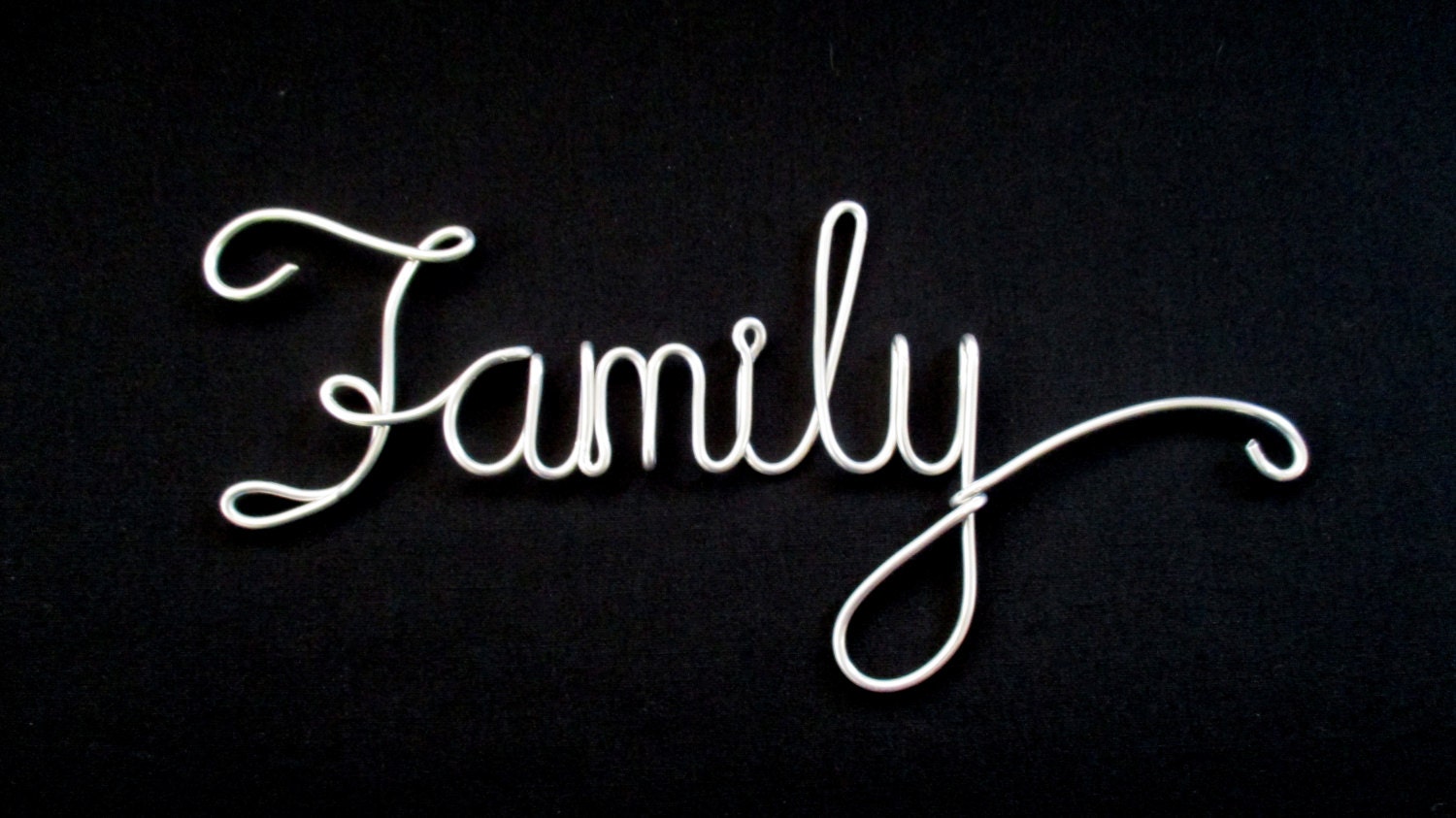 The Word Family In Cursive