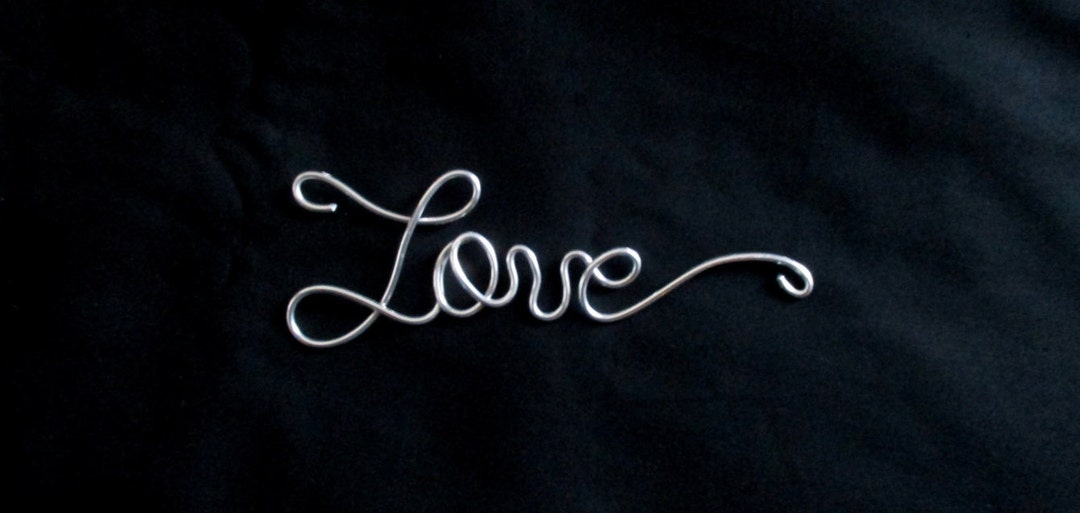 Wire Words, Wire Word Love, Love, Decorative Words, Wire Script Words ...