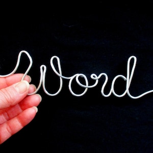 Custom Wire Name/custom Word/wire Name/personalized Name/custom Name ...