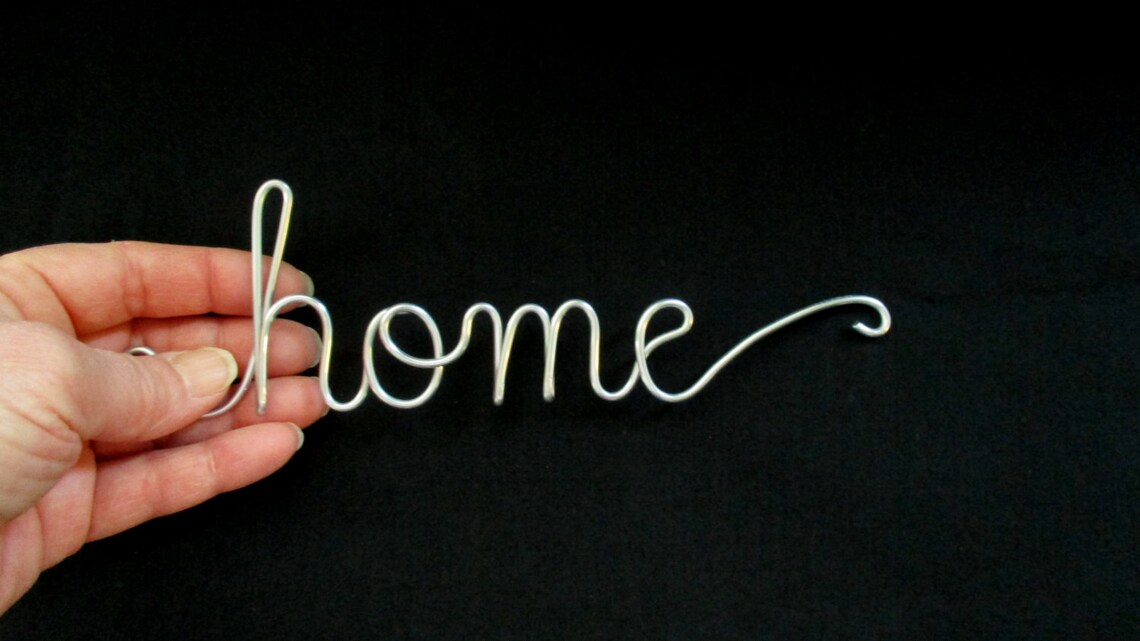 Wire Word Home,wire Words,home,wire Script Words,wire Cursive Words ...