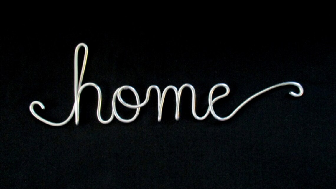 Wire Word Home,wire Words,home,wire Script Words,wire Cursive Words ...