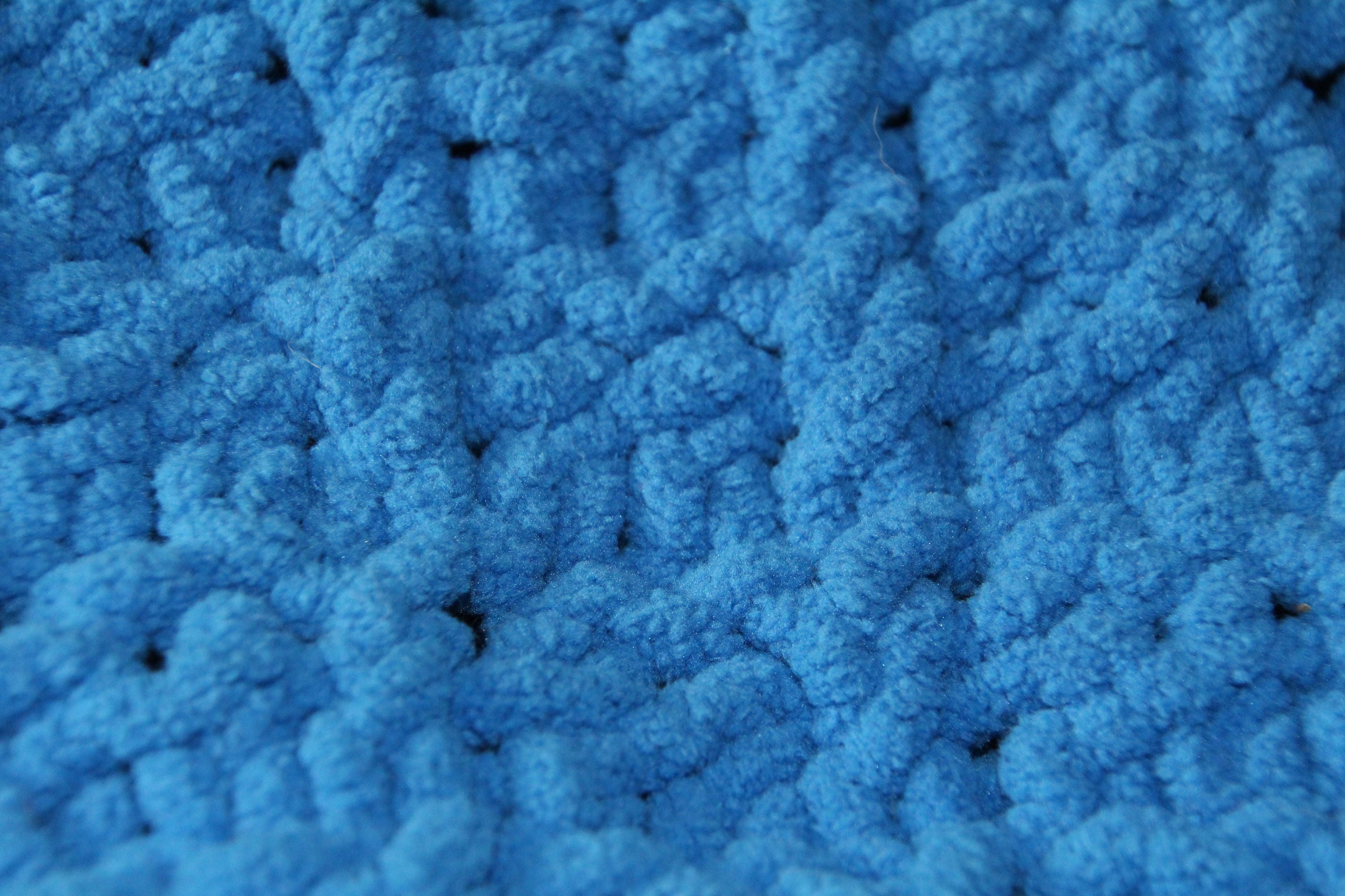 Royal Blue Waffle Pattern Blanket - Etsy New Zealand