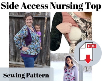 Nursing Top Pattern - Etsy