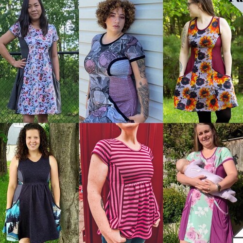 Cowl Neck Nursing Top Pattern Breastfeeding Sewing Pattern - Etsy