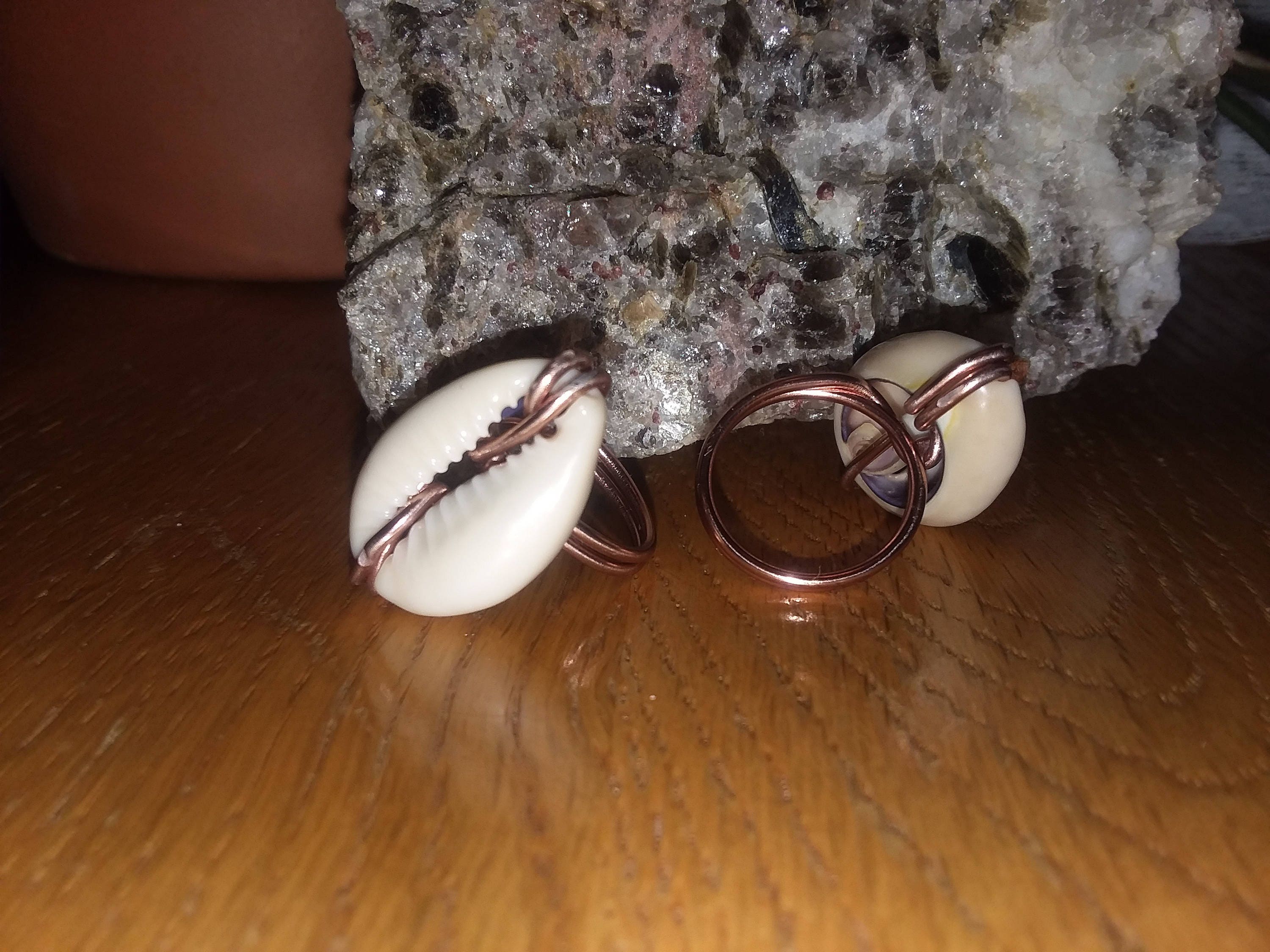 Cowrie Shell Rings - Etsy