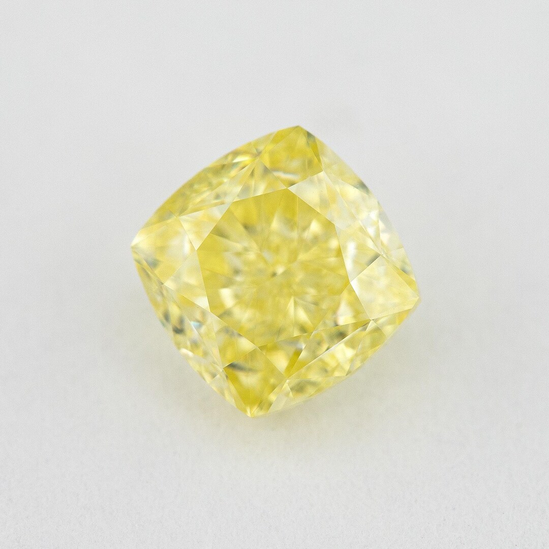 GIA Certified 1.02ct. Fancy Yellow Loose Natural Diamond Cushion VS2 ...