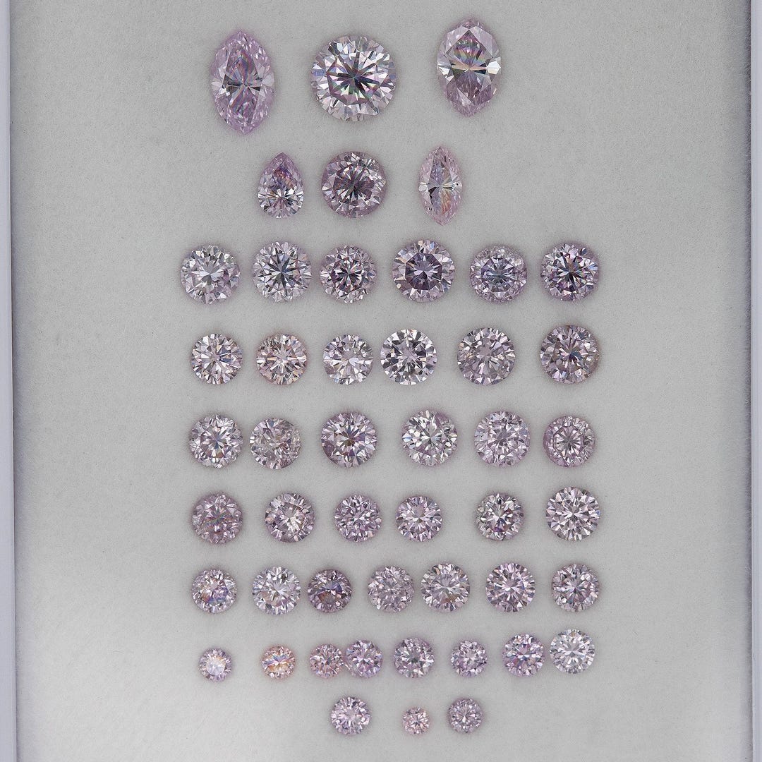 Purple Pink Diamonds Untreated Natural Diamonds Fancy Intense Pink ...